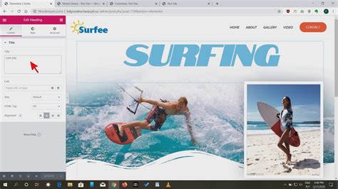 How To Create An Image Filled Heading In Elementor Wordpress Tutorial Youtube