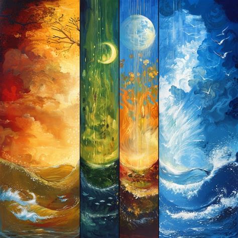 Premium Photo The Four Elements Of Nature