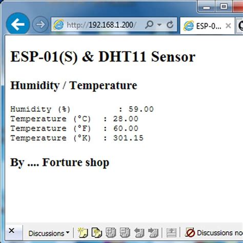 Dht11 โมดูล บอร์ด วัดอุณหภูมิ วัดความชื้น ผ่าน Wifi สำหรับบอร์ด Esp 01 Esp 01s Esp8266 Dht11
