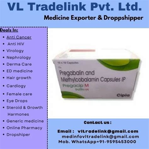 Methylcobalamin Pregabalin Capsule Pregacip M At Rs 163 35 Box Nervigesic In Nagpur Id