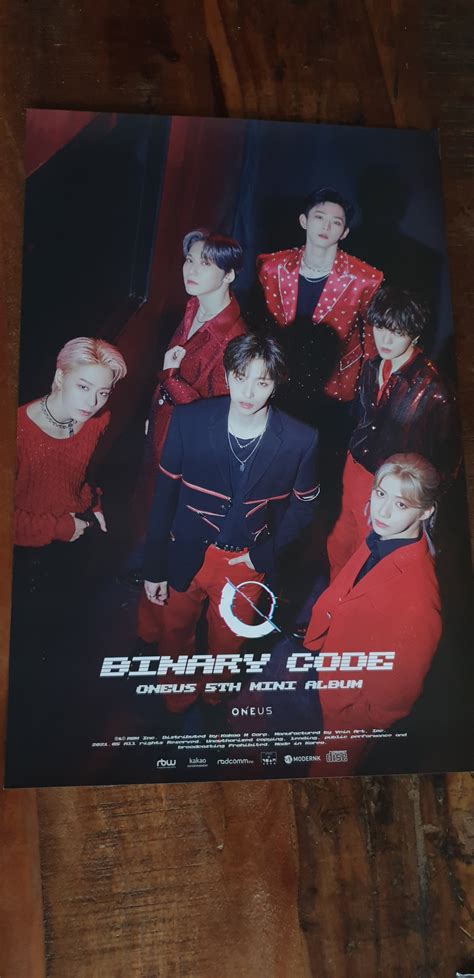 Oneus Binary Code Official Poster Gaja