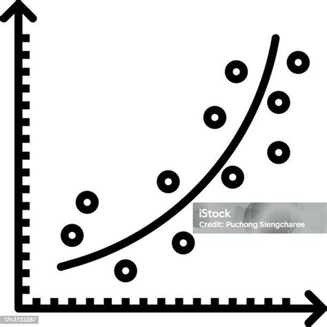 Regression Analysis Icon Vector Data Symbol Stock Illustration Download Image Now Analyzing
