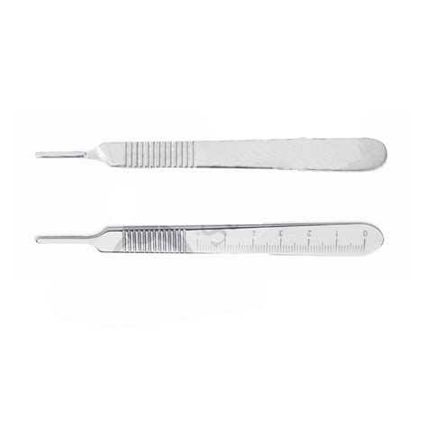 Scalpel Handle 3 With Scale Chrome Surgical Instruments
