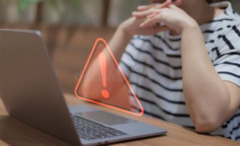 Warning Alert System Concept System Hacked On Computer Network
