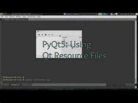 Master PyQt5 Part 8 Using Qt Resource Files QuadExcel Com