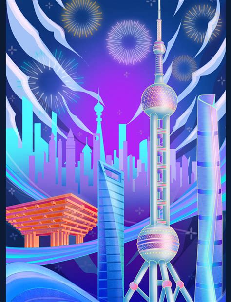 国潮上海图片 国潮上海3d素材 国潮上海海报模板免费下载 潮国创意