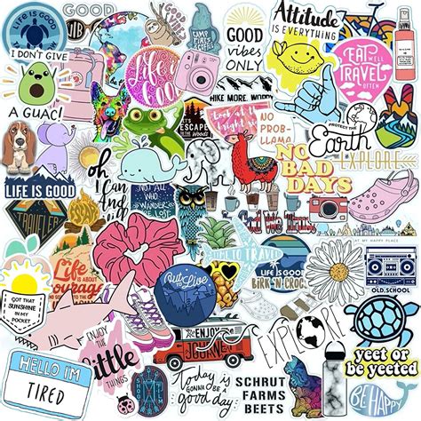 Download Aesthetic Vsco Collage Of Cute Stickers Wallpaper