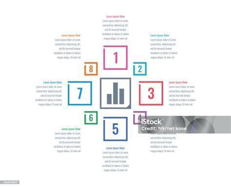 잡지 비즈니스 인터넷 연례 보고서 교육 세계를 위한 인포그래픽 템플릿입니다 벡터 인포 그래픽 템플릿입니다 여덟 단계 브리핑 템플릿 8에 대한 스톡 벡터 아트 및 기타 이미지