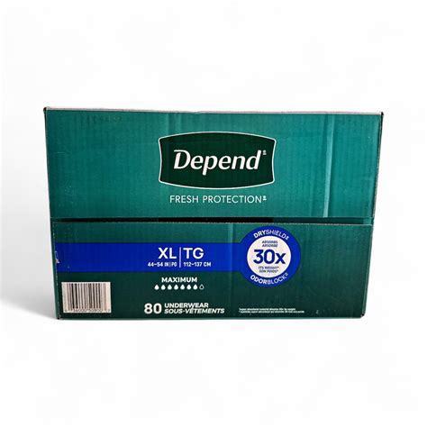 Depend Fresh Protection Adult Incontinence Underwear Mens Extra Large