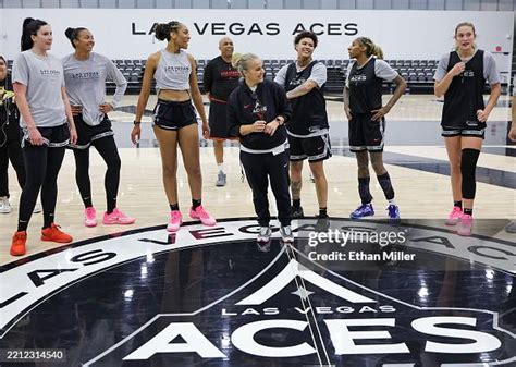 Megan Gustafson Kiah Stokes Aja Wilson Assistant Coach Ty Ellis