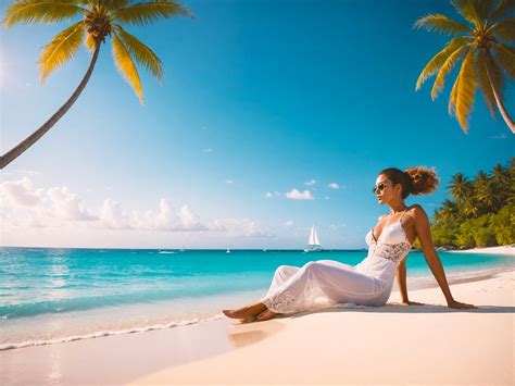 Download Ai Generated Woman Beach Royalty Free Stock Illustration Image Pixabay