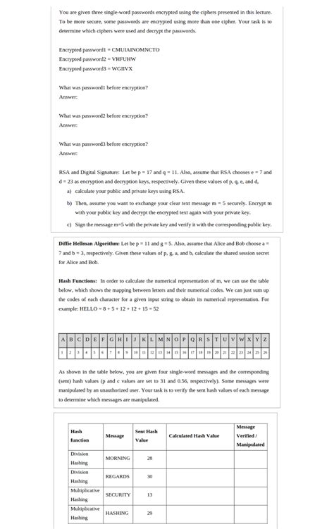 Solved You Are Given Three Single Word Passwords Encrypted