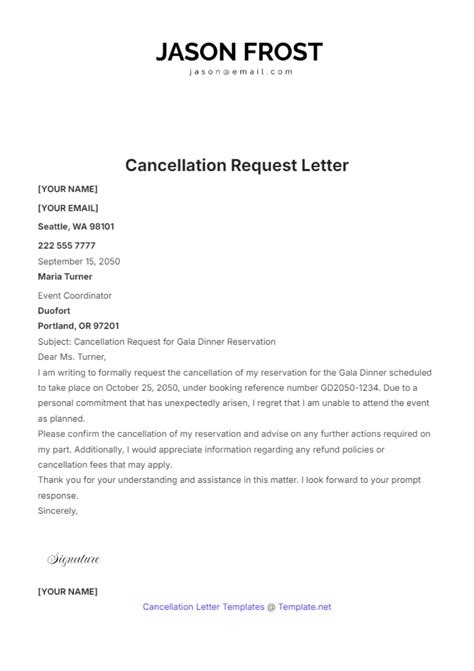 Page 2 Free Cancellation Letter Templates And Examples Edit Online And Download