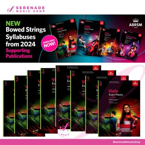 Jual Violin Exam Abrsm From 2024 Grade Initial 1 2 3 4 5 6 7 8 Ujian