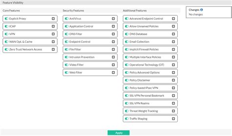 Feature Visibility FortiProxy Fortinet Document Library