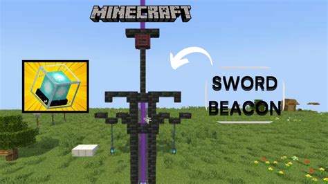 How To Make A Sword Beacon In Minecraft💙 Youtube
