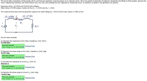 Solved The Circuit Below Represents A Three Phase 60 Hz