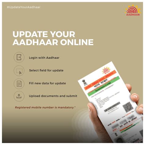 Aadhaar On Twitter With Your Registered Mobile Number UpdateYourAadhaar Online Easily Visit