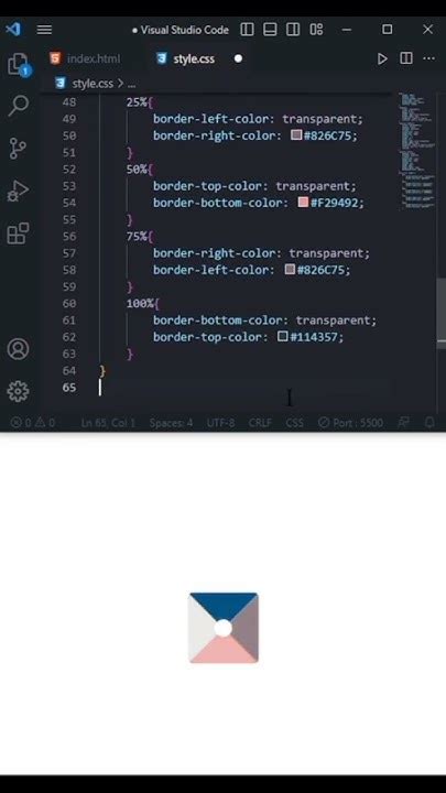 Awesome Loading Animation Using Html Css Css Html Shorts Youtube