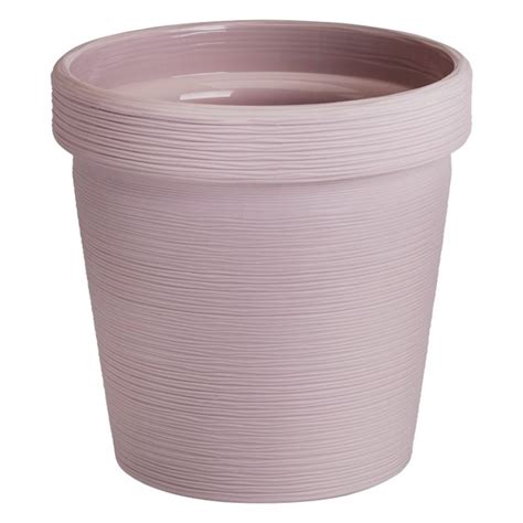 Кашпо для цветов пластиковое 2 35л D 16 5 см Терра Бежево розовый