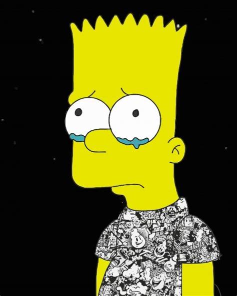 Sad Bart Simpsons Paint By Number Painting By Numbers Kits