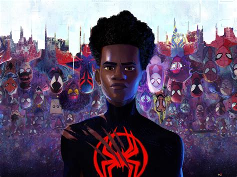 Человек Паук Через Вселенные Обои 66 фото