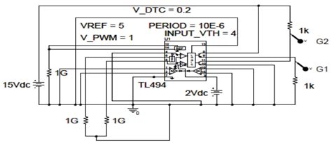 Pspice Model Of Tl494 Fig 2 Schematic Diagram For