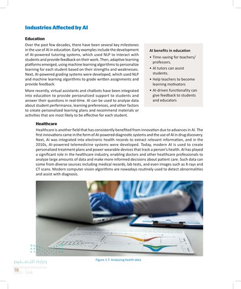 Lesson Introduction To Artificial Intelligence Artificial Intelligence ثالث ثانوي المنهج