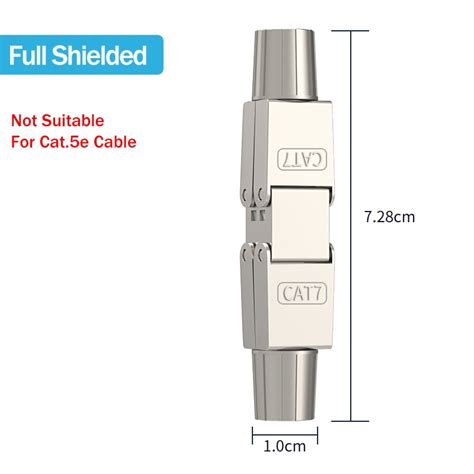 Linkwylan Cat6a Cat7 Cable Extender Junction Adapter Connection Box Rj45 Lan Cable Extension