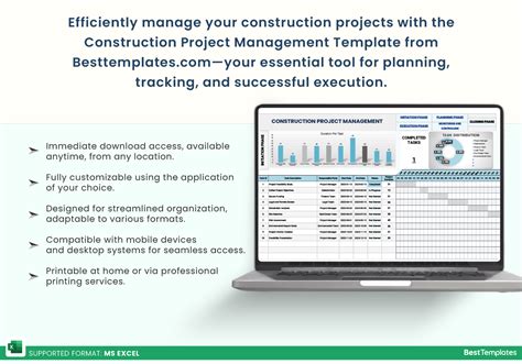 Construction Project Management Template In Excel Best Templates