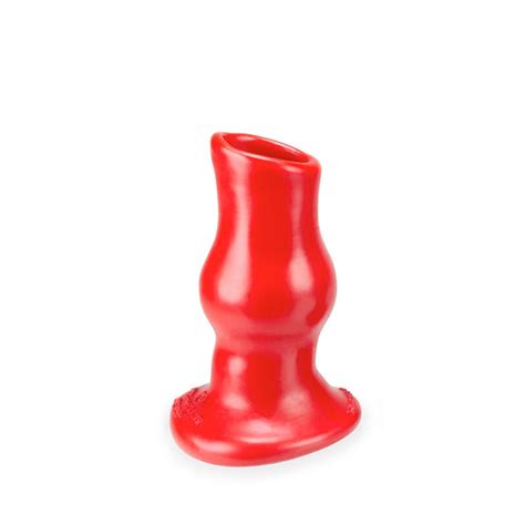 Oxballs Pig Hole Deep 1 Hollow Plug Small Red