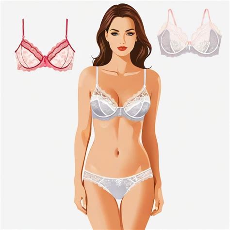 Lingerie Vector Set White Background Isolated A High Premium Ai