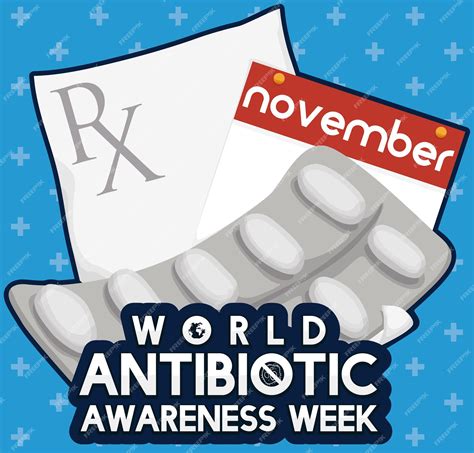 Premium Vector Poster For World Antibiotic Awareness Week With