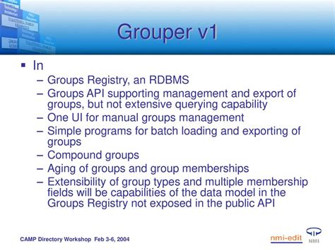 Moving Beyond Implementation Next Steps For Enterprise Directories
