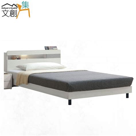 文創集 菲奧6尺雙人加大夜燈床台組合床頭片床底不含床墊 Pchome 24h購物
