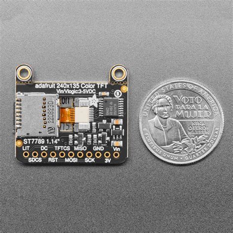 adafruit 1 14 240x135 color tft display microsd card breakout st7789 the pi hut