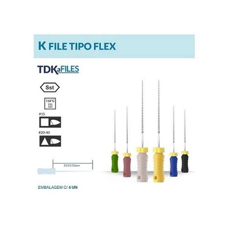 Lima Manual K File Triple Flex 31mm 15 40 Tdk Eurodonto Dentalmv