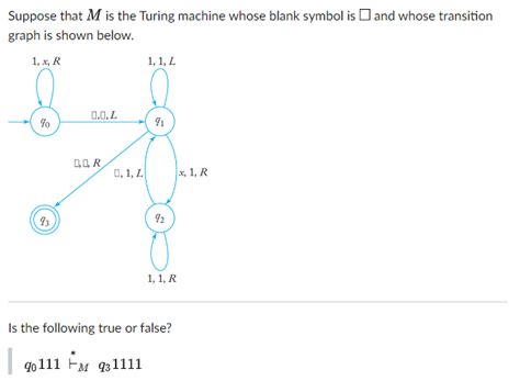 solved suppose that m is the turing machine whose blank