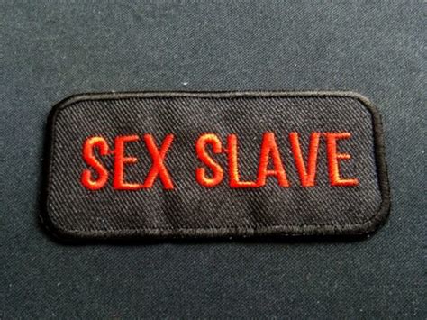 Sex Slave Embroidery Iron On Patches 50 Pcs Great Deal Rock Punk