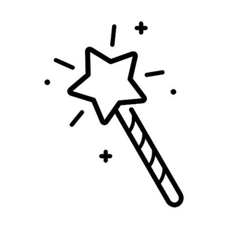 Magic Wand Coloring Pages Coloringlib