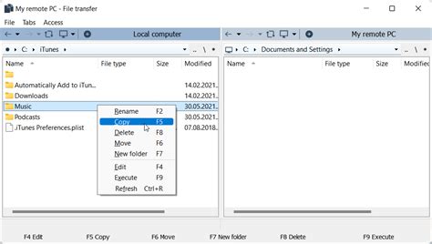 File Transfer Remote Utilities