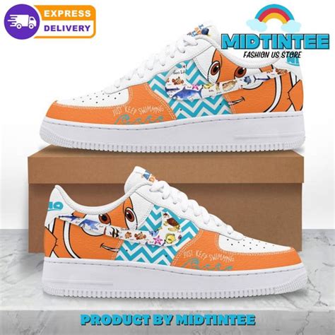 Finding Nemo Just Keep Swimming Nike Air Force 1 Midtintee