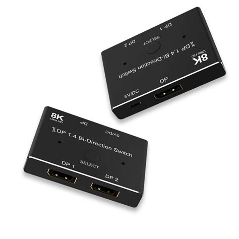 8K Displayport 1 4 Switch 144Hz Displayport Bi Direction สวชทสำหรบแยกสญญาณ Displayport KVM