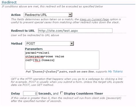 redirect actions dnn sharp documentation center