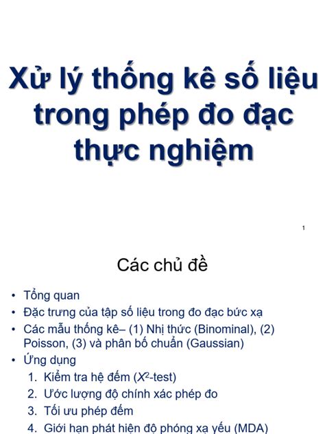 Chương01counting Statistics And Error Prediction Pdf