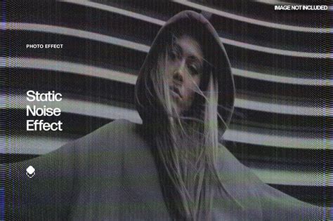 Premium Psd Static Noise Glitch Photo Effect