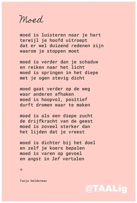 Moed Een Klein Woordje Je Hebt Eerlijk Over Evenwicht