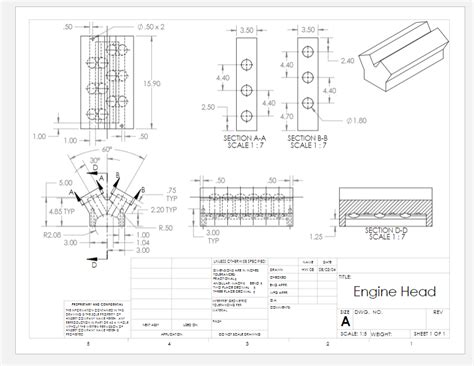 Solved Create A Solid Works Part For The Given Drawing In Chegg
