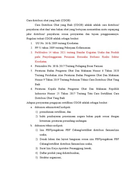 Cara Distribusi Obat Yang Baik Pdf