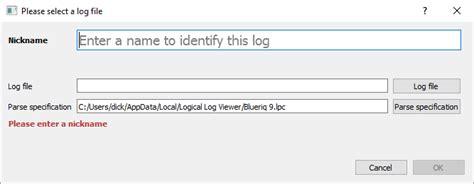 Using The Program Logical Log Viewer